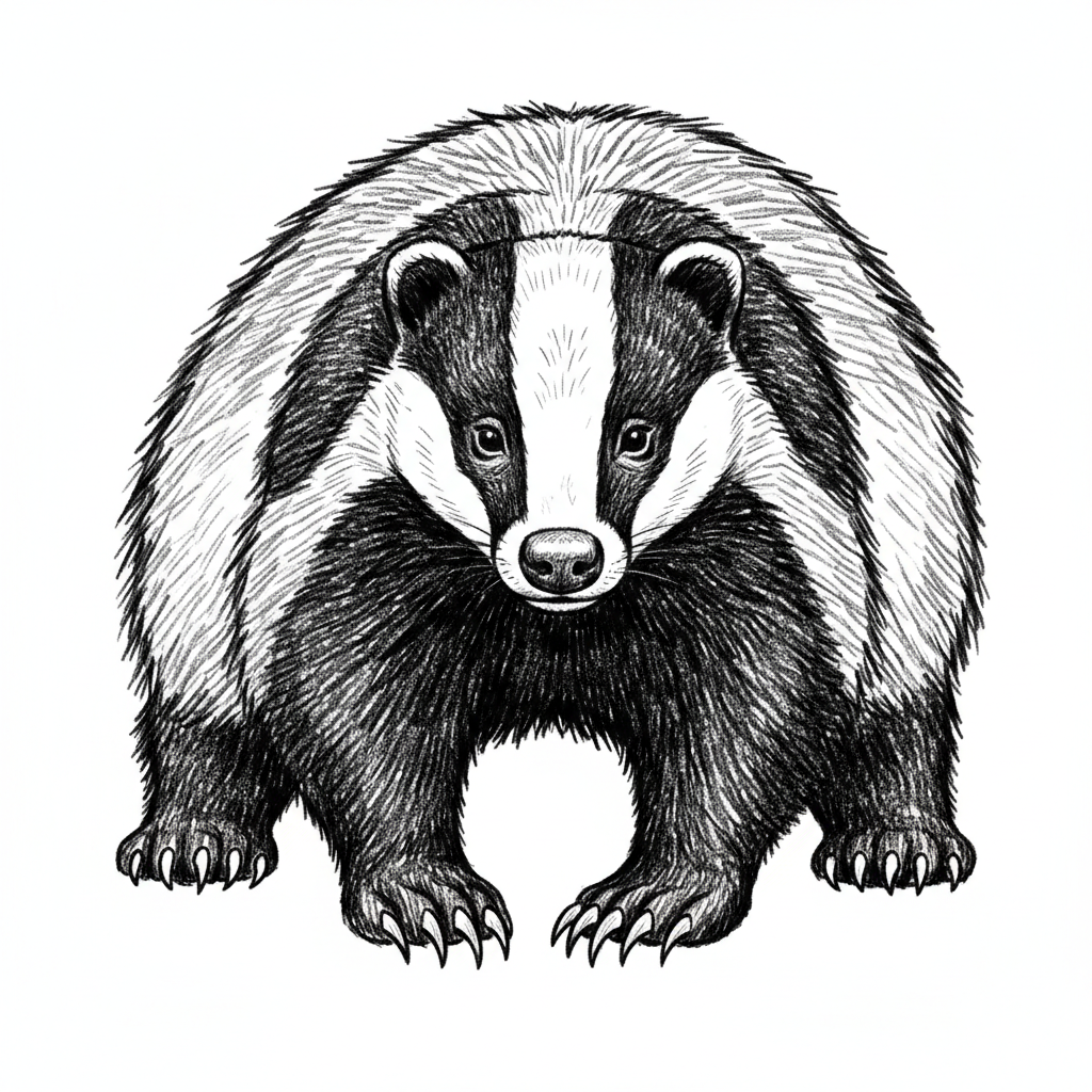 make me a vector of a badger - Free PNG Download | VectorWitch